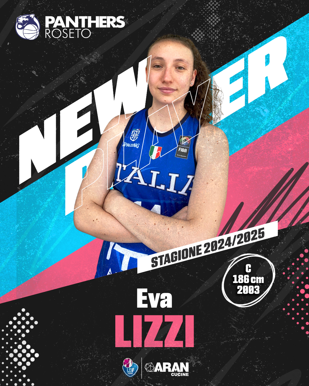 Le Panthers Roseto ingaggiano la lunga Eva Lizzi